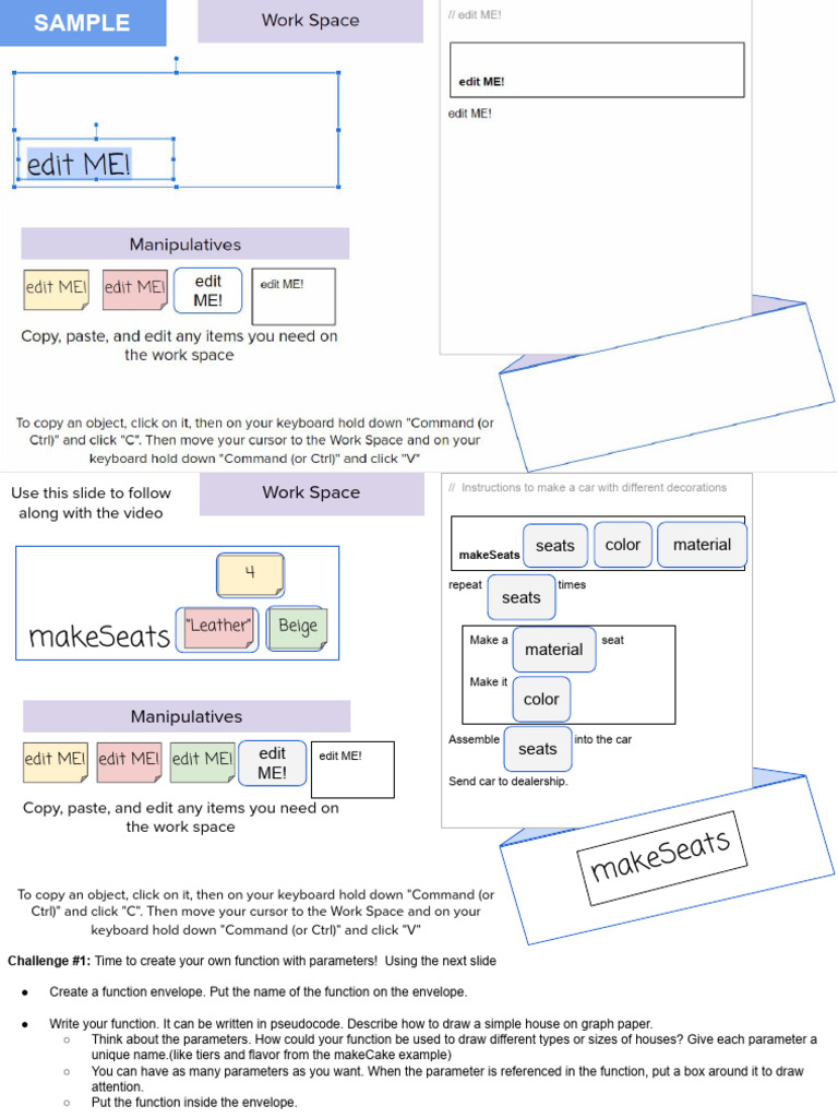 CSP U7L1 Digital Manipulatives | PDF | Parameter (Computer Programming) | Computer Programming
