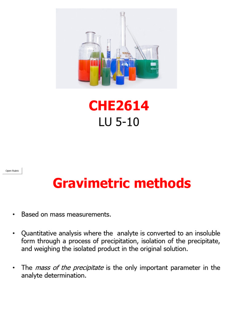 CHE2614 Lu5-10a | PDF | Chemistry | Titration