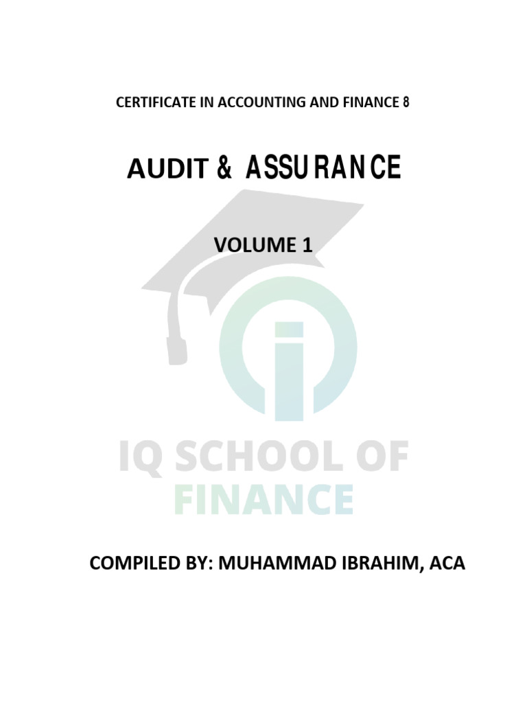 Caf 8 Mi Vol 1 | PDF | Audit | Accounting