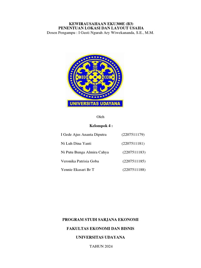 Penentuan Lokasi dan Layout Usaha | PDF