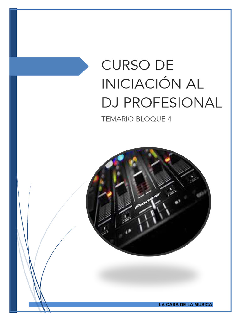 Temario Curso DJ Pro Bloque 4 | PDF | Disc jockey | Ritmo