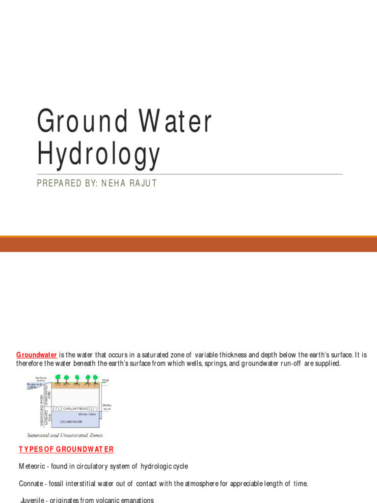 Ground Water Hydrology | PDF | Aquifer | Porosity