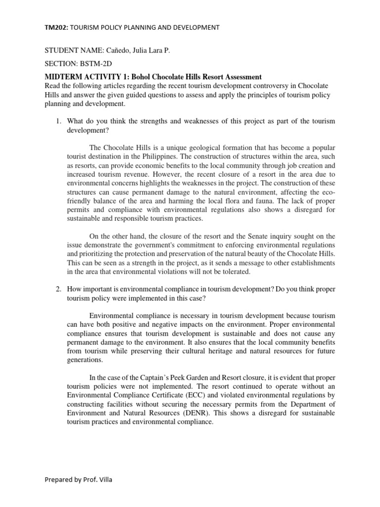 Midterm Act 1 | PDF | Environmental Law | Sustainability