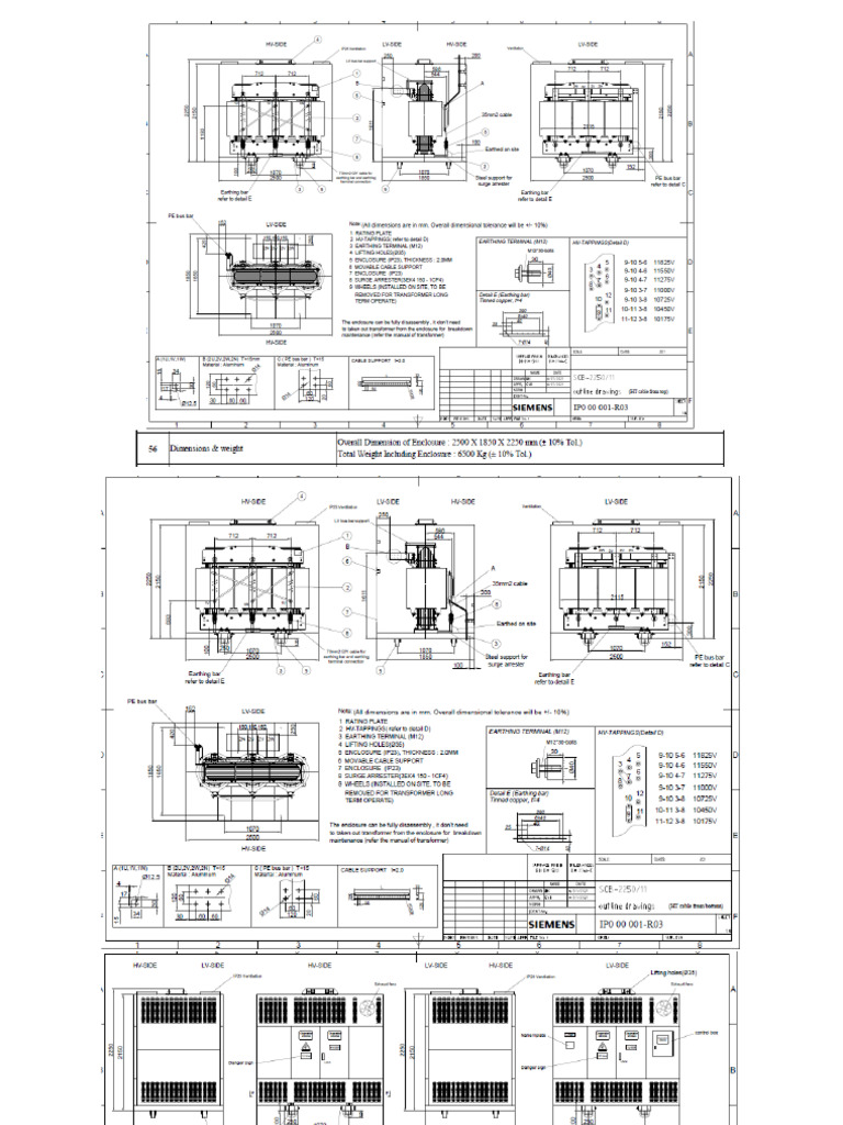 11 KV 2250 kVA Transformer | PDF