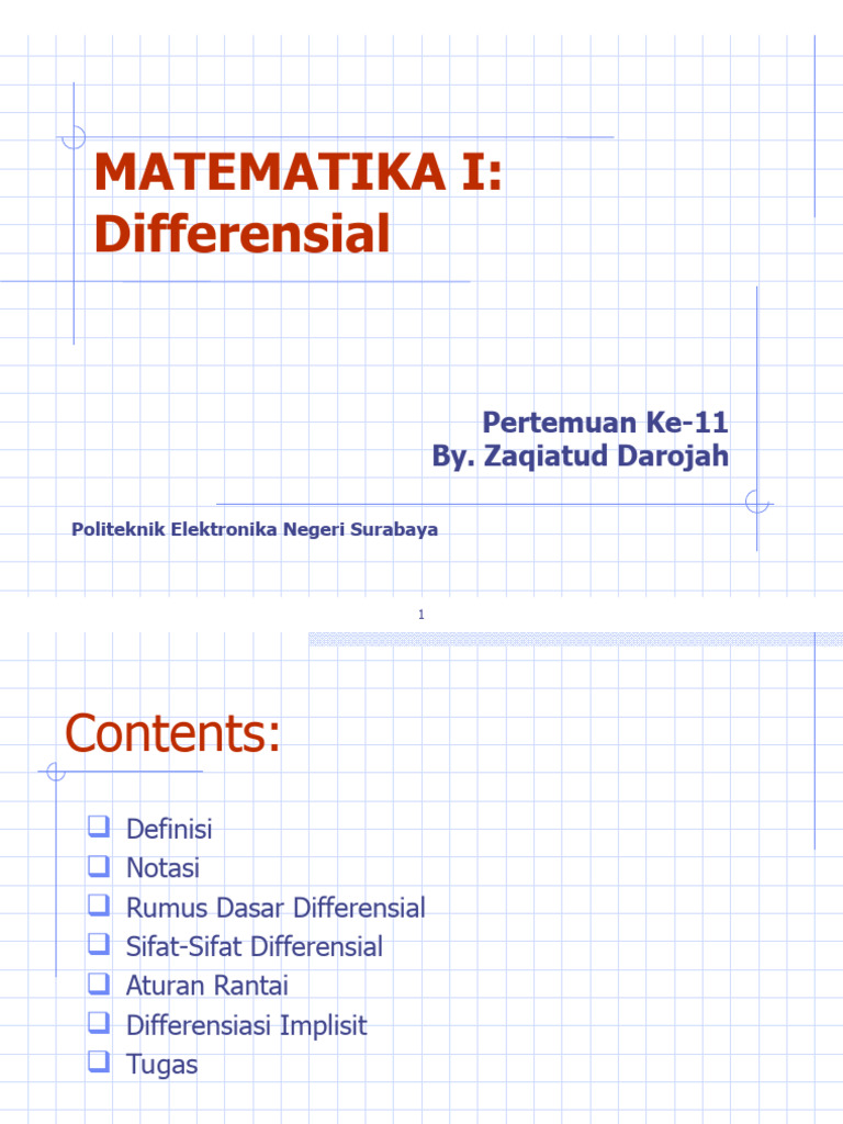 07 Matematika1 Differensial | PDF
