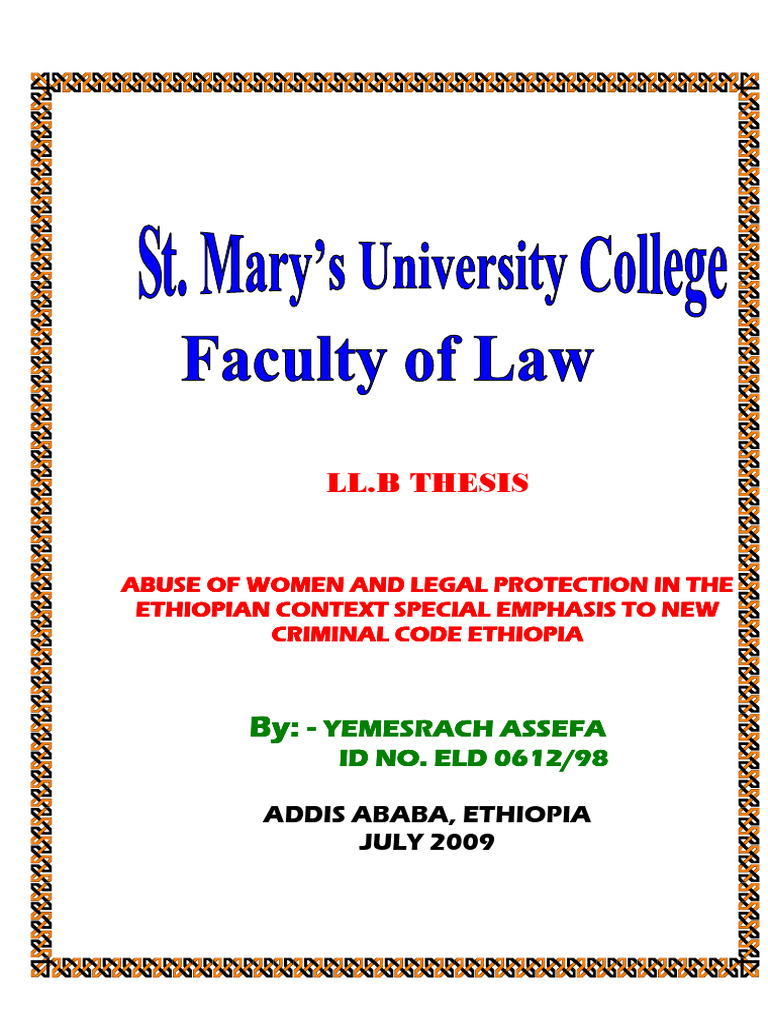 Yemesrach Assefa | PDF | Domestic Violence | Rape