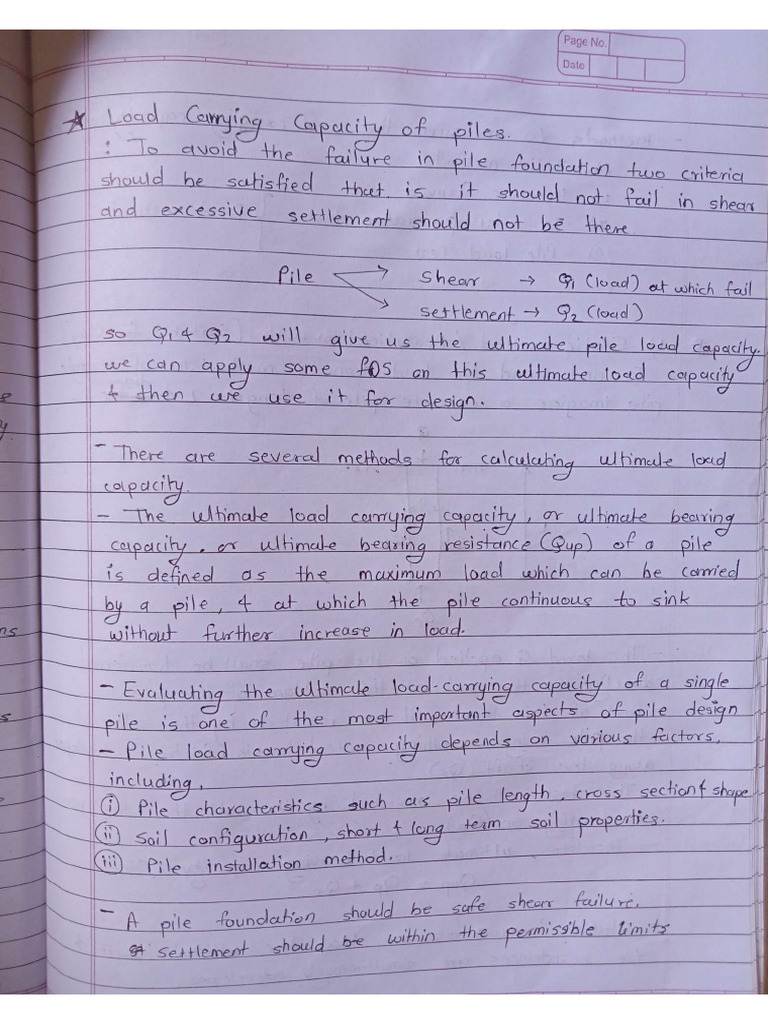 Class Notes by CSK - Pile Foundation | PDF