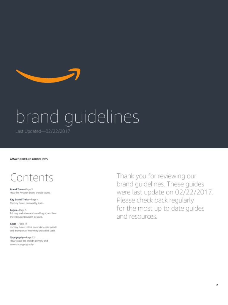 Amazon Global - Brand Guidelines | PDF | Logos | Brand