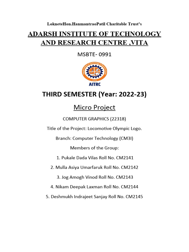 Unedited CGR Microproject | PDF | Computer Aided Design | Rendering (Computer Graphics)