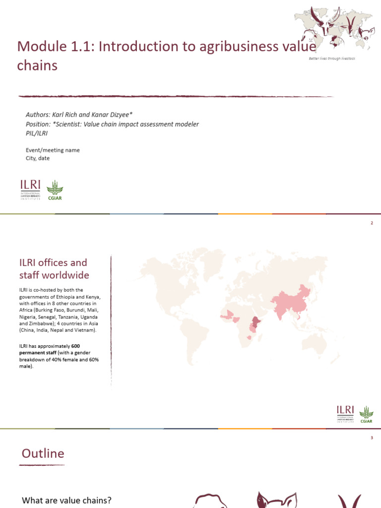 Module 1.1 - Introduction To Agribusiness Value Chains | PDF | Competitive Advantage | Strategic ...