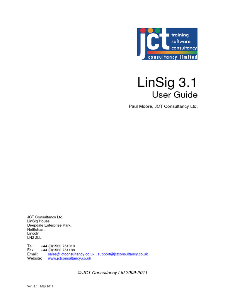LinSig31 User Guide | PDF | Traffic | Traffic Light