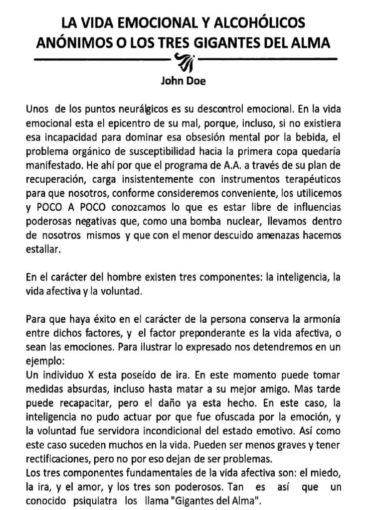 Los Tres Gigantes Del Alma | PDF | Amor | Ira