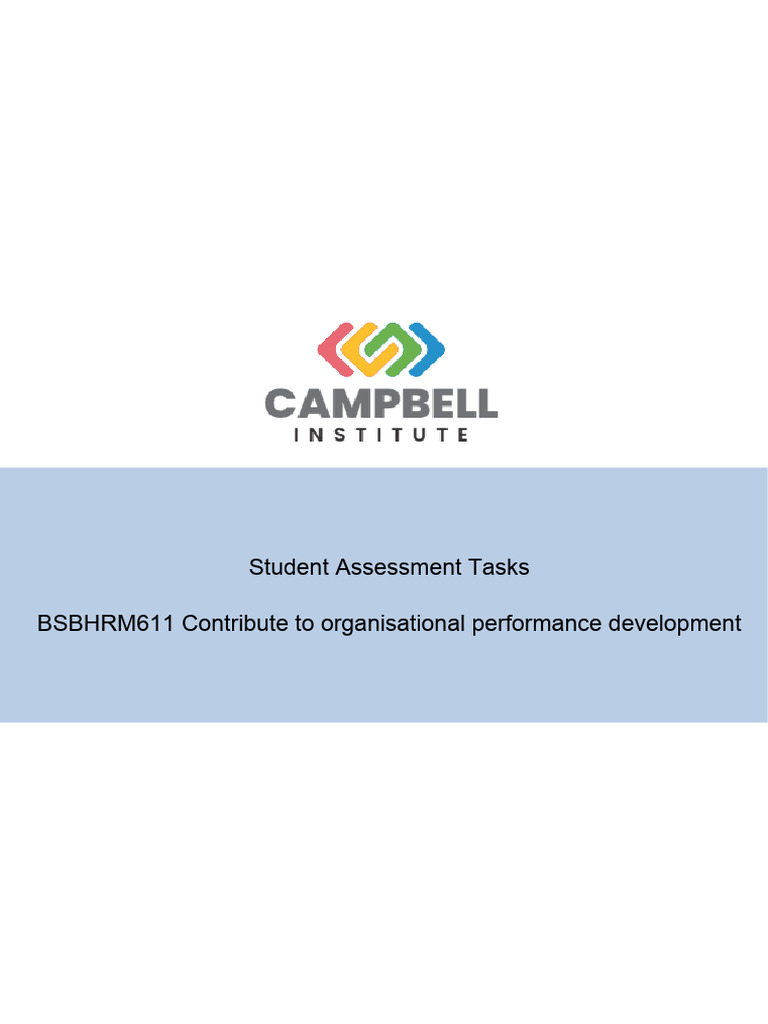 2.ifraz Mohammed - 20231449 - BSBHRM611 - Student Assessment Tasks Adv Dip | PDF | Employment ...
