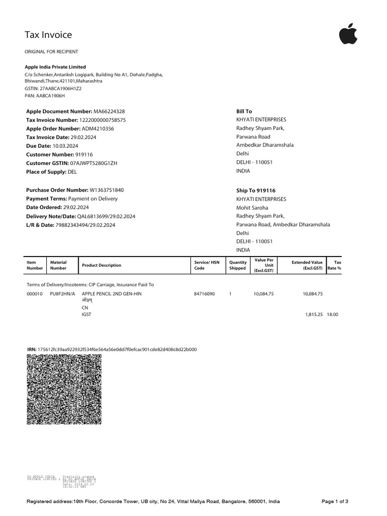 amazone purchase invoice | PDF | Invoice | Payments