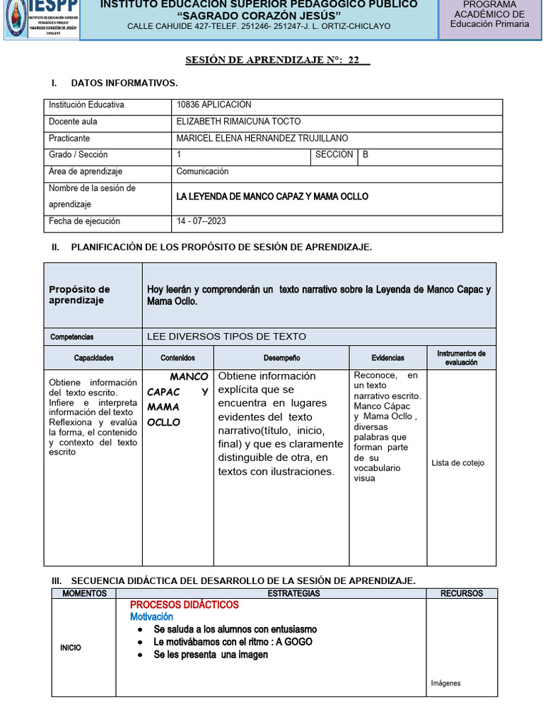 Sesion#22 14 07 2023 | PDF | Aprendizaje | Ciencia cognitiva