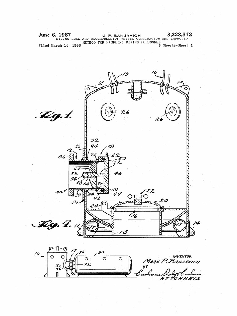 Patent For Diving Bell | PDF | Underwater Diving | Pipe (Fluid Conveyance)