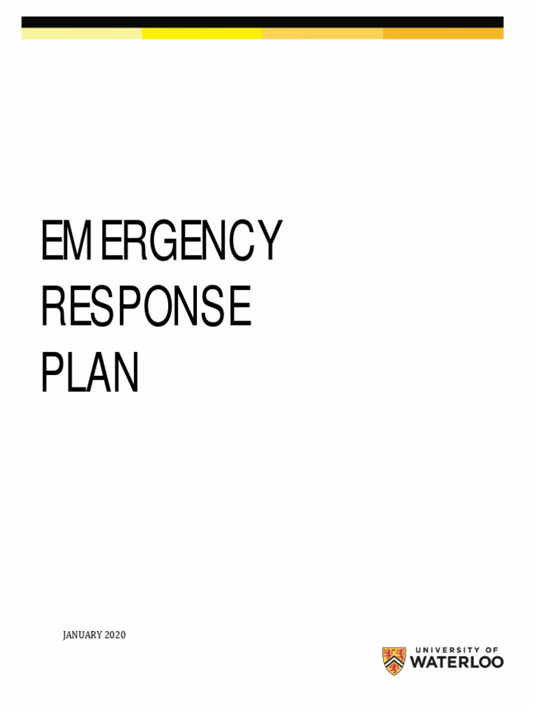 Emergency Response Plan Erp January 2020 - Web Version | PDF | Incident ...
