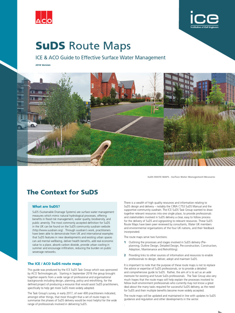 ICE ACO SuDS Route Map Booklet Feb2018 | PDF | Water | Flood