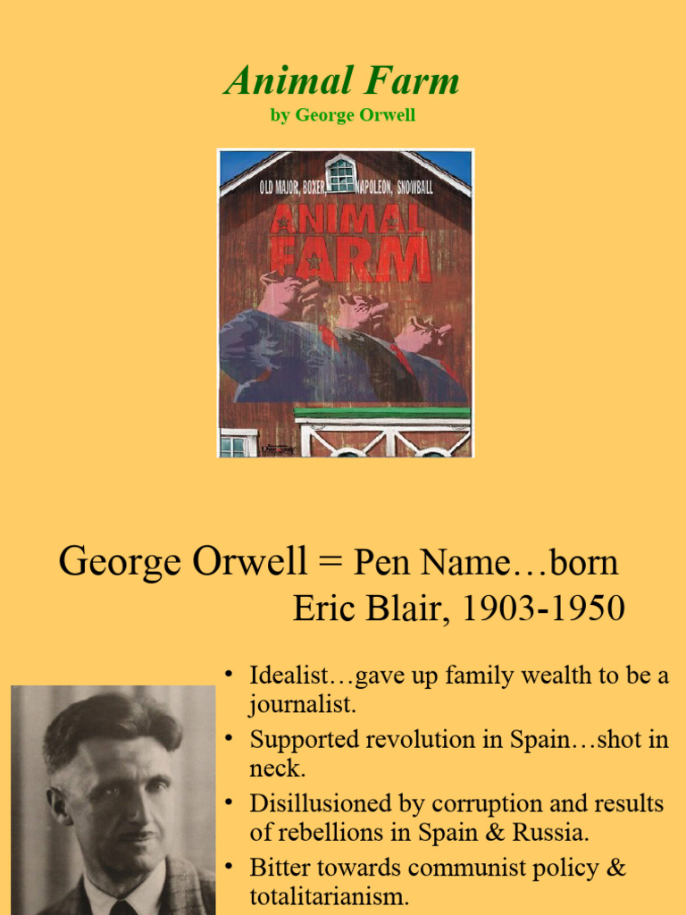 Animal Farm Orwell Intro | PDF