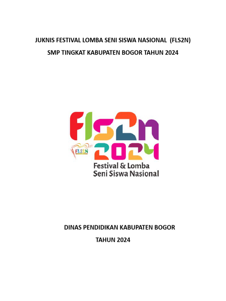 JUKNIS FLS2N TAHUN 2024 - Revisi | PDF