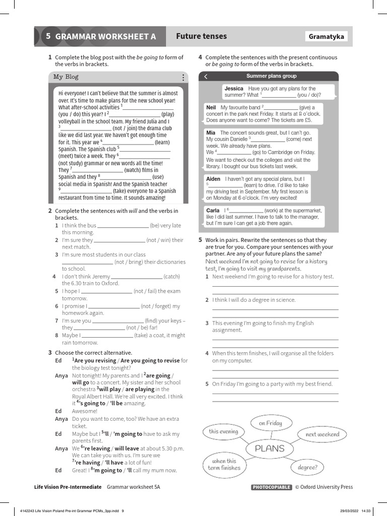 LV Pre Int Grammar U5 | PDF | Linguistics | Language Mechanics LV Pre Int Grammar U5 | PDF | Linguistics | Language Mechanics