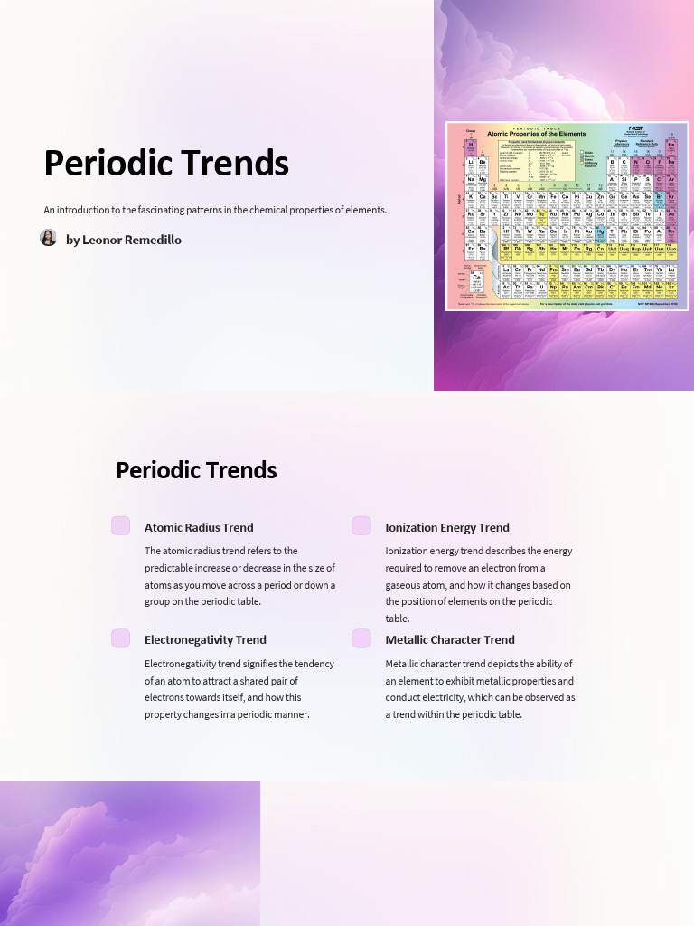 Periodic-Trends | PDF | Periodic Table | Ion