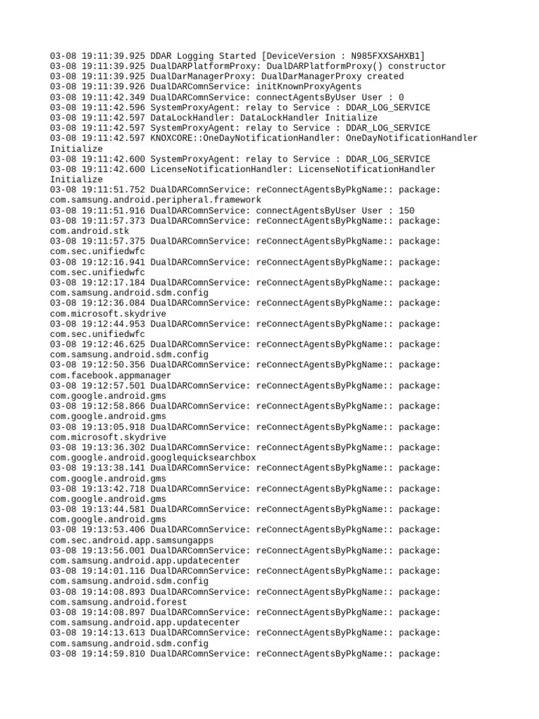 Ddar FW Log | PDF | Software | Mobile Software