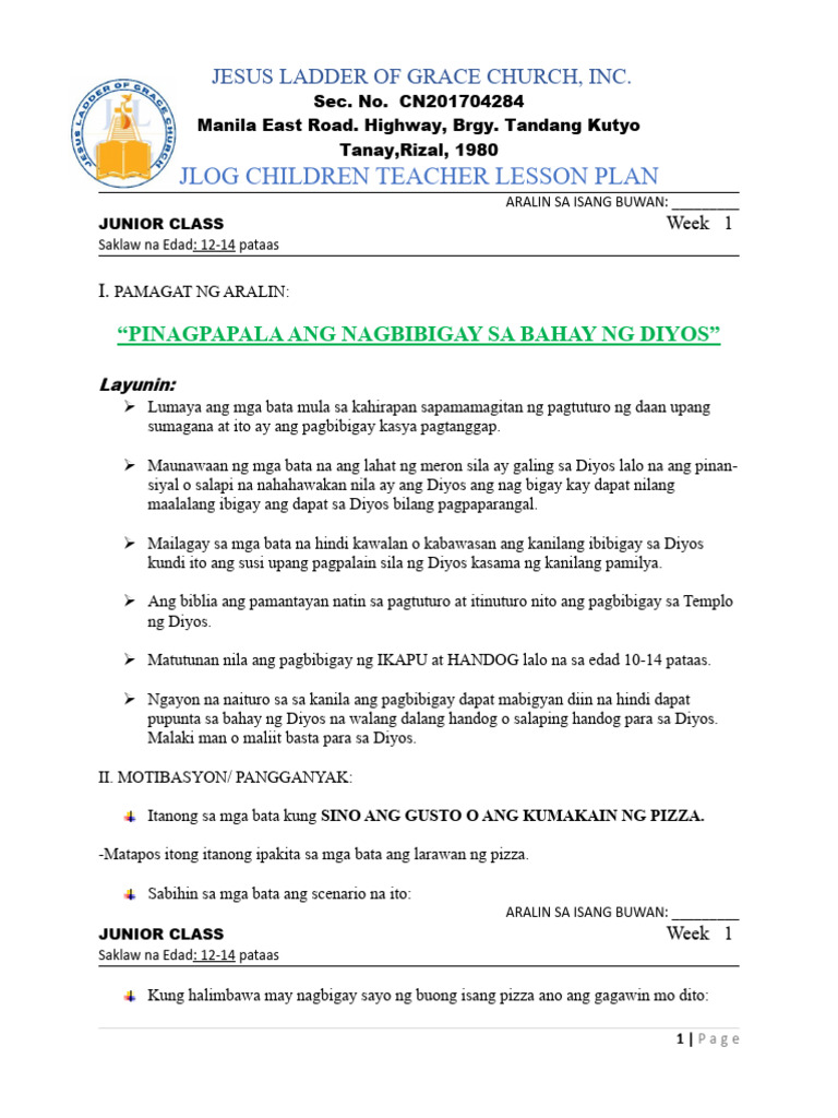 LP - GIVING Pinagpapala Ang Nagbibigay Sa Bahay NG Diyos | PDF