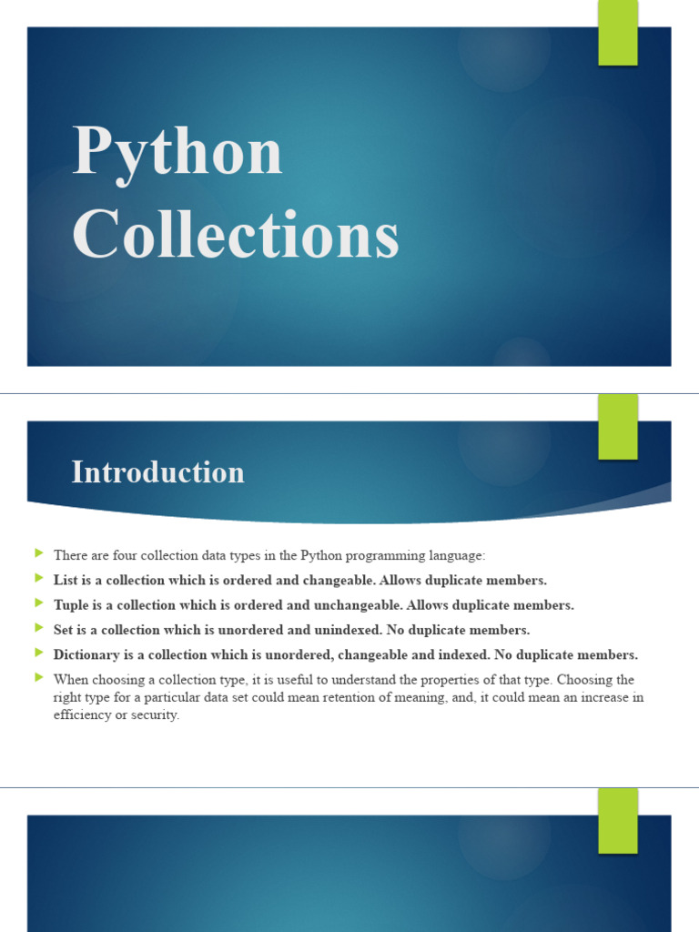 5 Python Collections Pdf String Computer Science Parameter Computer Programming 