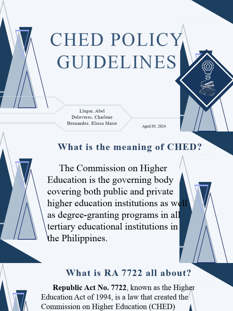 CHED Policies and Guidelines Overview | PDF | Educational Stages ...