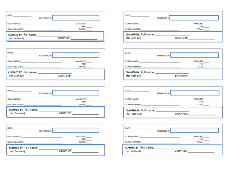 Gcash Notebook Letter Letter | PDF