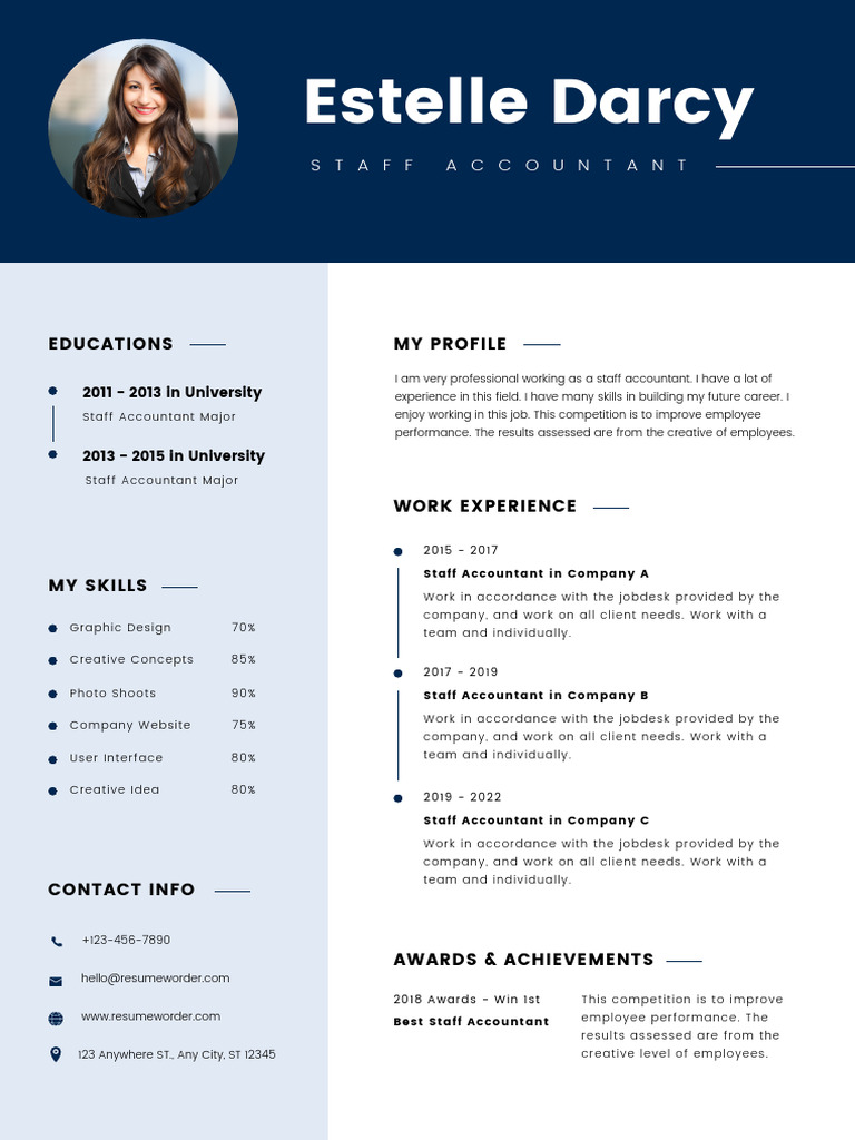 Staff Accountant Resume Template | Download Free PDF | Software | Computing