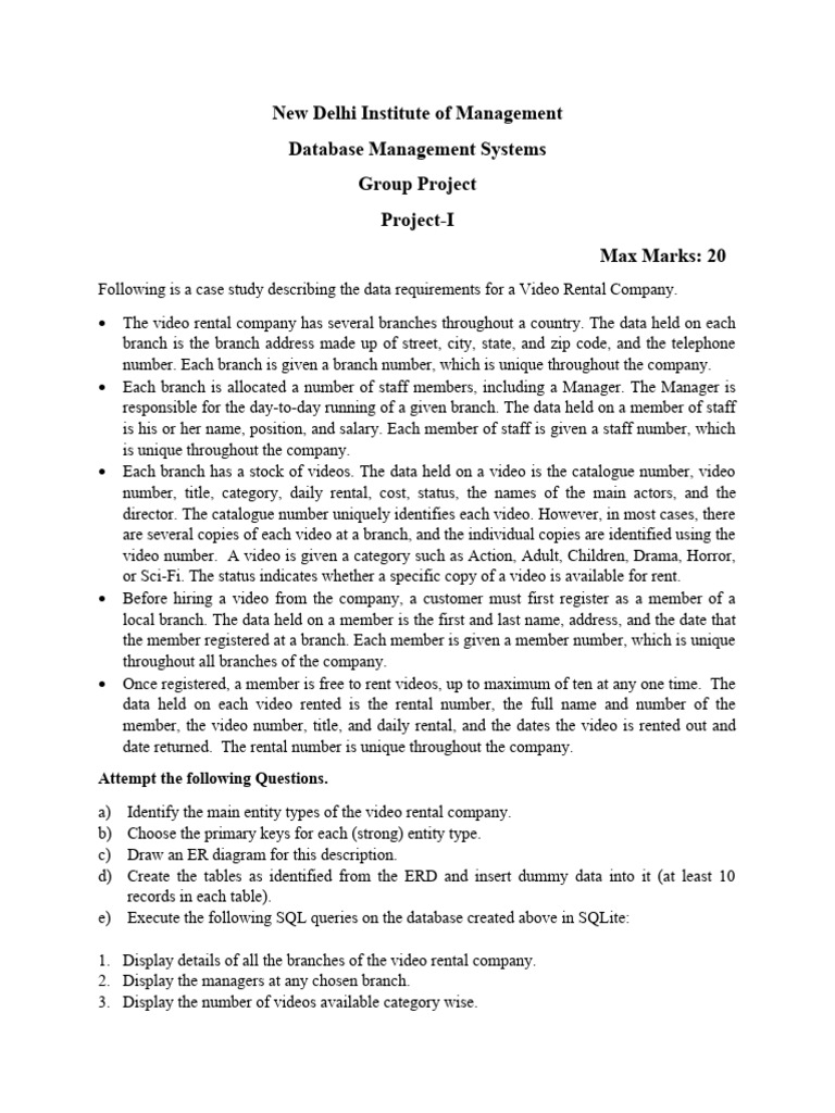 DBMS Project 2024 | PDF | Table (Database) | Data Management Software