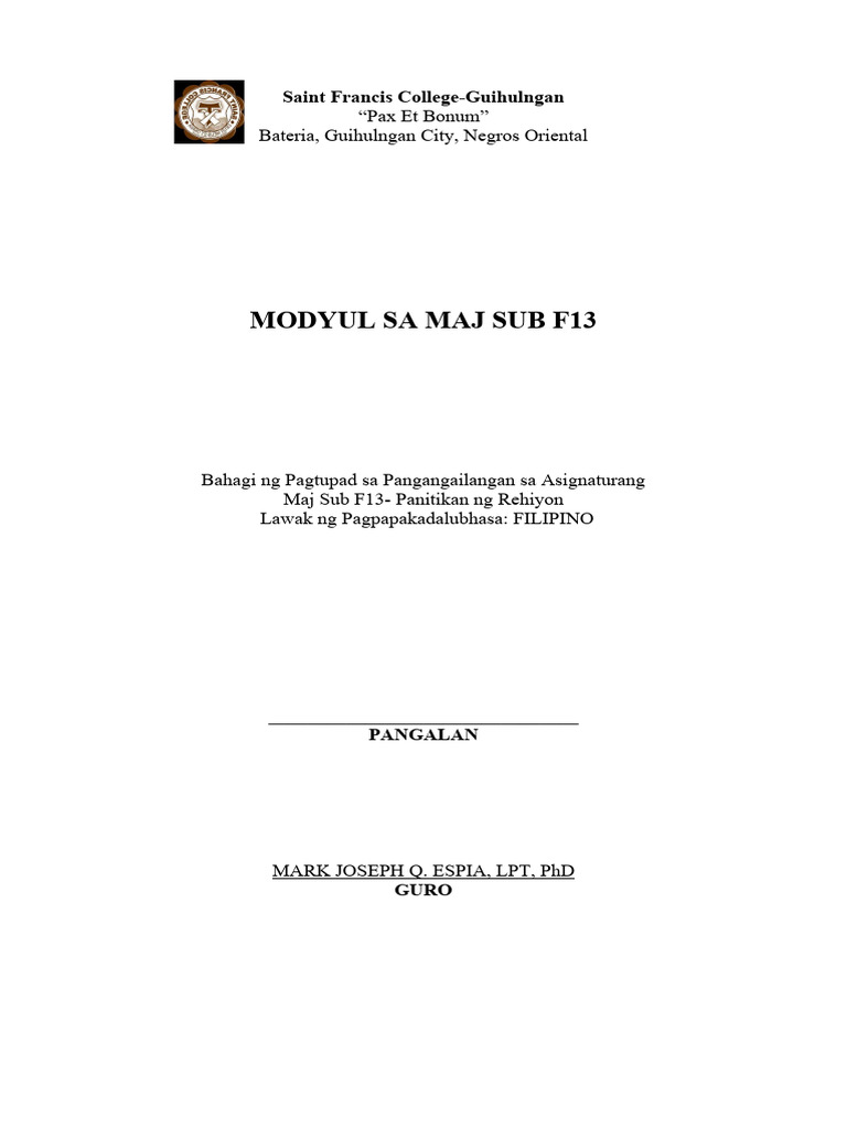 F13-Modyul-4 | PDF