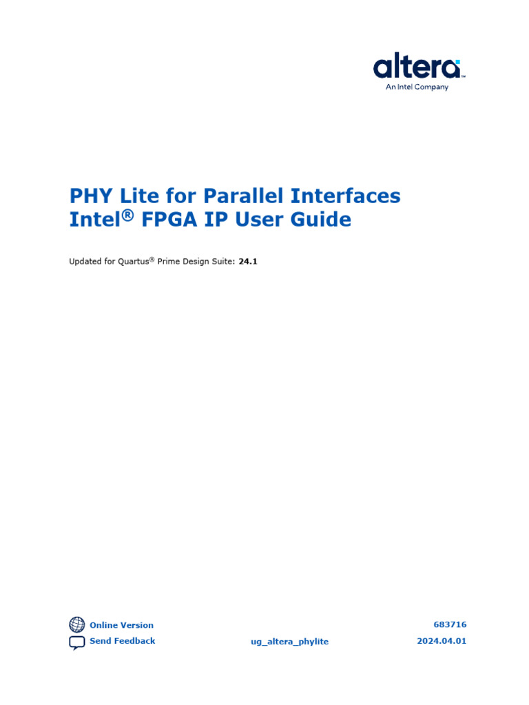 Ug Altera Phylite-683716-813924 | PDF | Field Programmable Gate Array ...