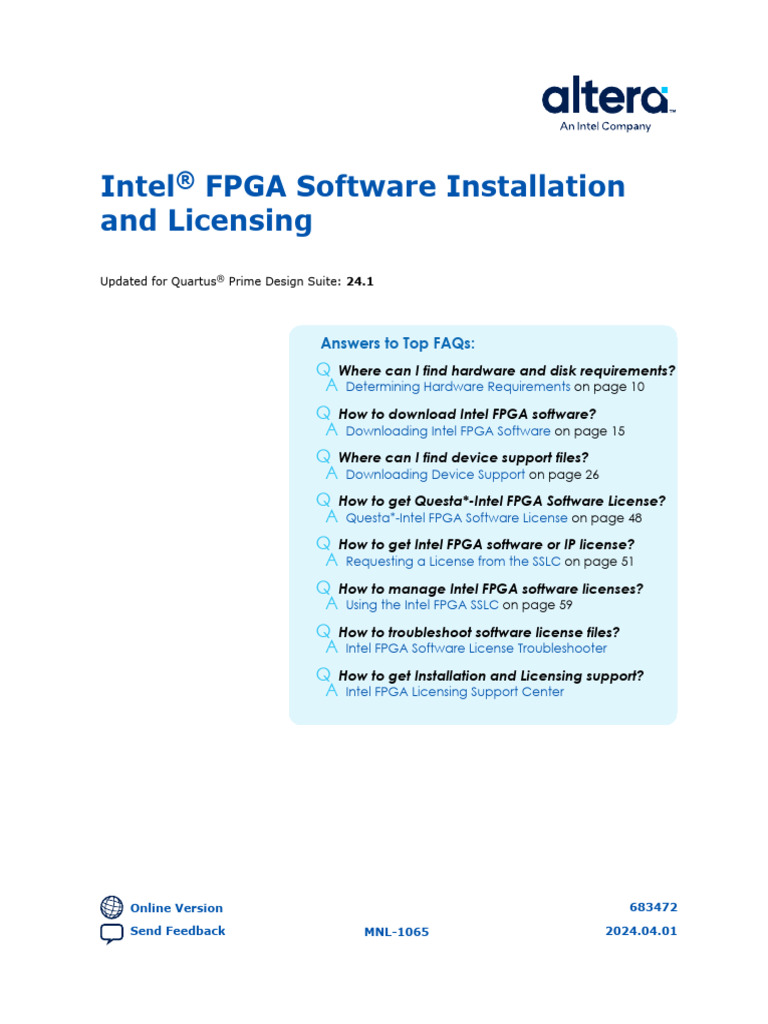 Quartus - Install 683472 812587 | PDF | Field Programmable Gate Array ...