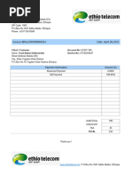 Telebirr Payment Receipt | PDF