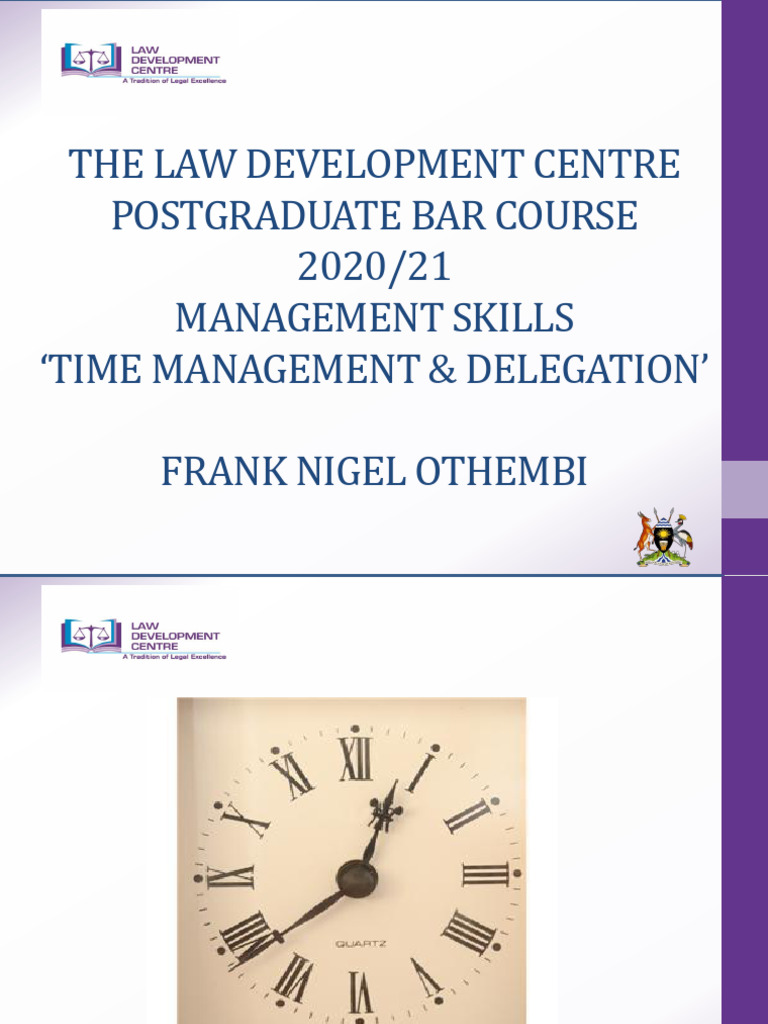 Time Management & Delegation Guide | PDF | Time | Clock