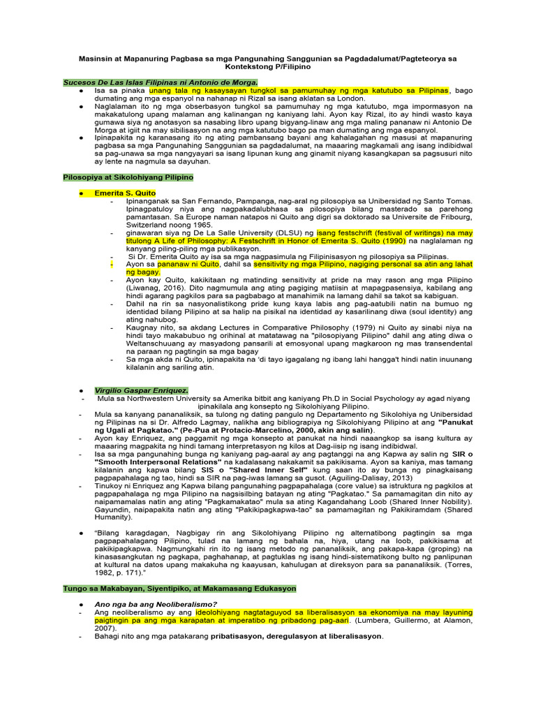 Dalumat Final Reviewer | PDF