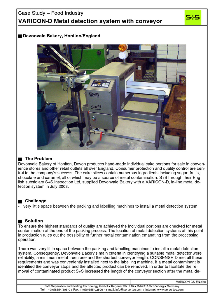 Varicon Cs Devonvale en Case Study | Download Free PDF | Metal Detector