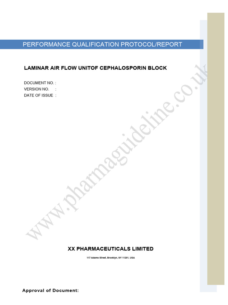 Laminar Air Flow Unit PQ Report | PDF | Verification And Validation