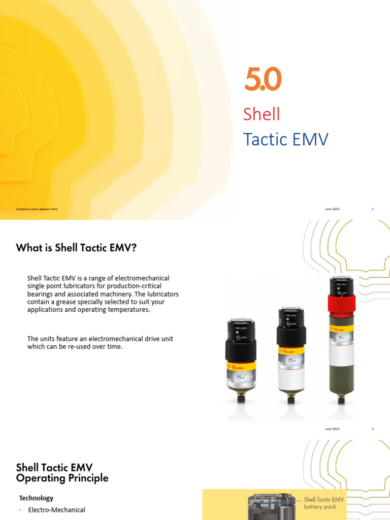 8. Tactic EMV | PDF | Bearing (Mechanical) | Lubricant