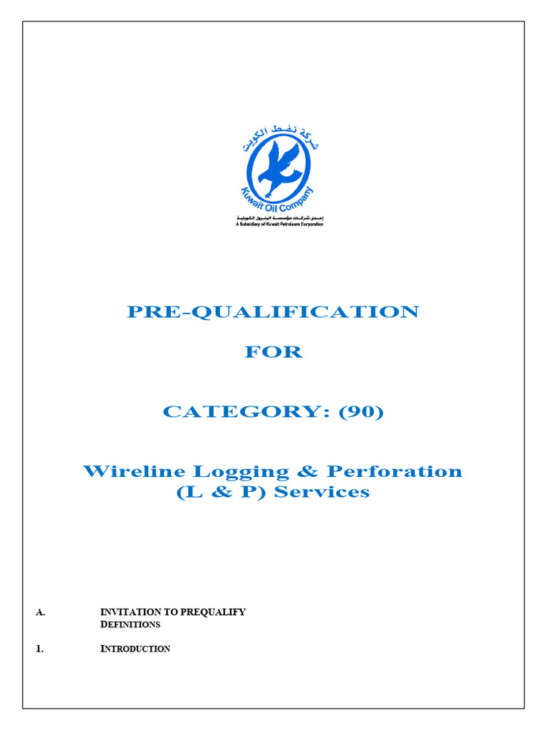 Cat 90 Invitationto Prequalify Section | PDF