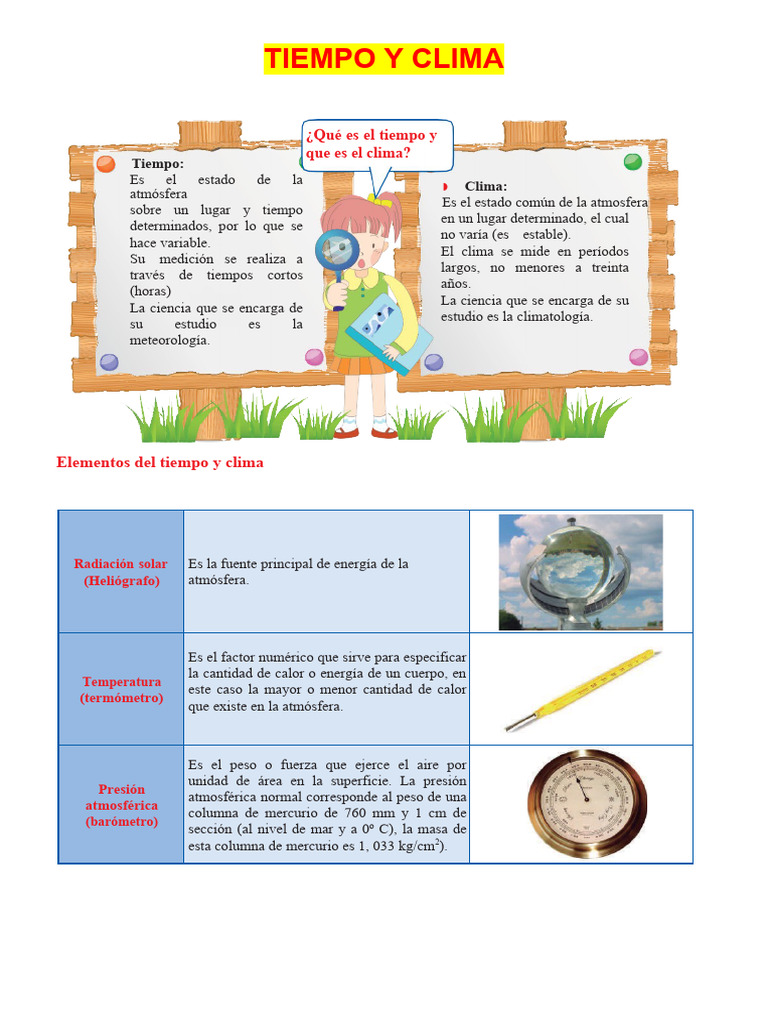 Tiempo y Clima | PDF | Nube | Clima