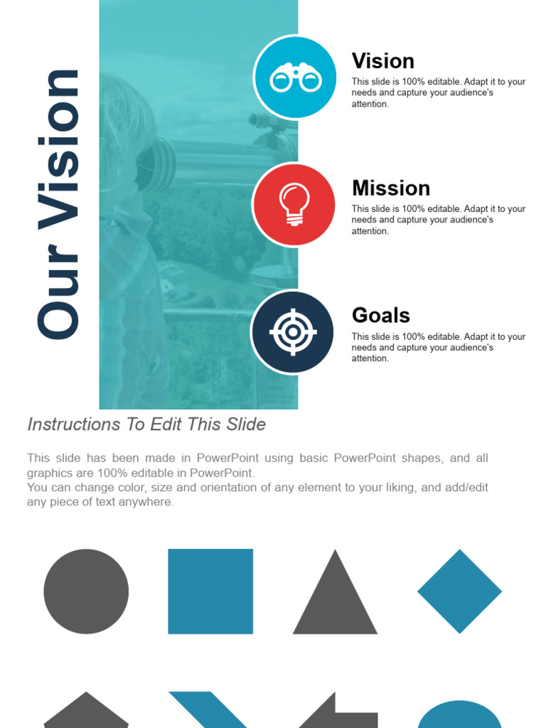 Our Vision Powerpoint Slide Deck Template | PDF