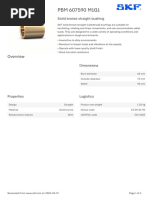 SKF SY 508 M Pillow Block Specs | PDF | License | Bearing (Mechanical)