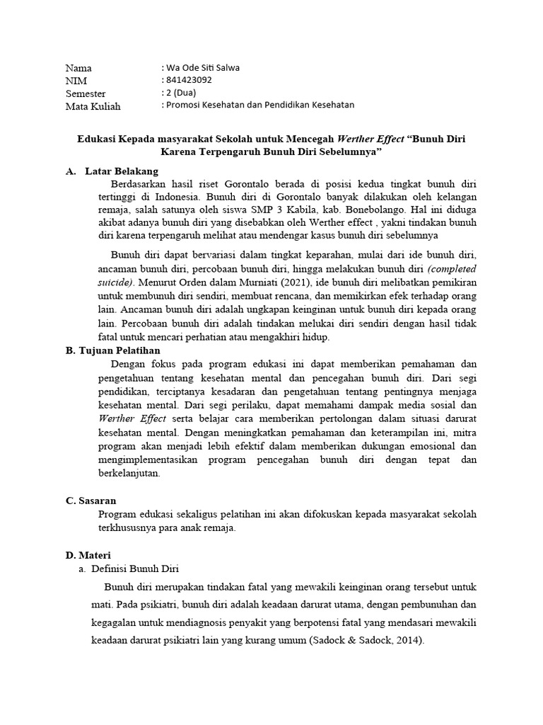Wa Ode Siti Salwa 841423092 | PDF