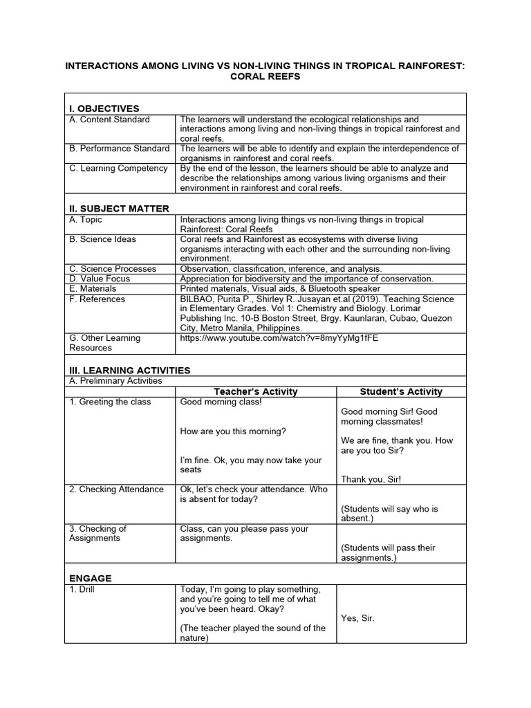 Interaction-among-Living-VS-Non-living-Things | PDF