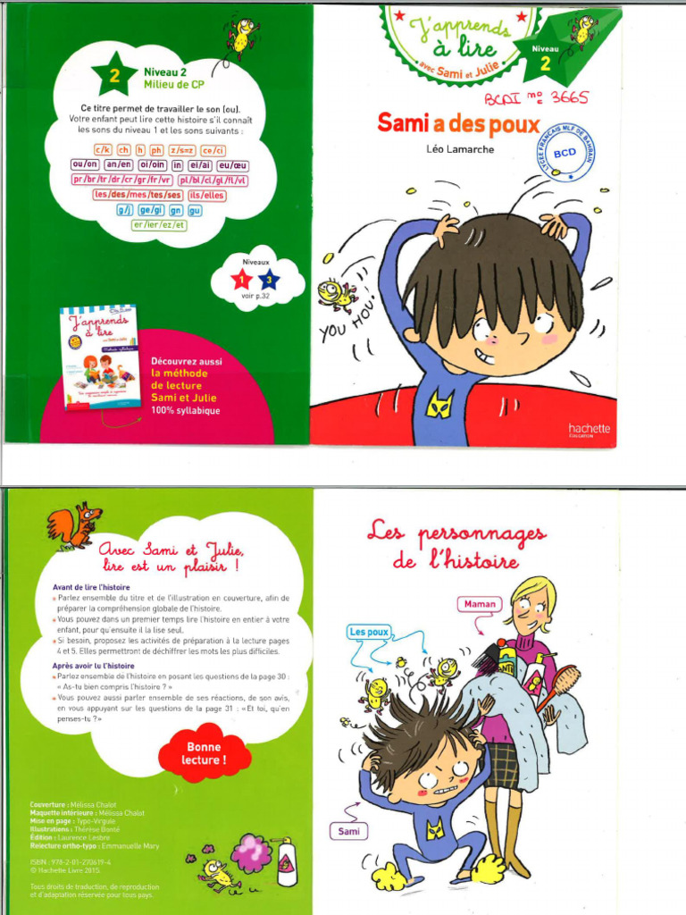 Sami - Et - Julie - Sami - A - Des - Poux - Nivel 2 | PDF