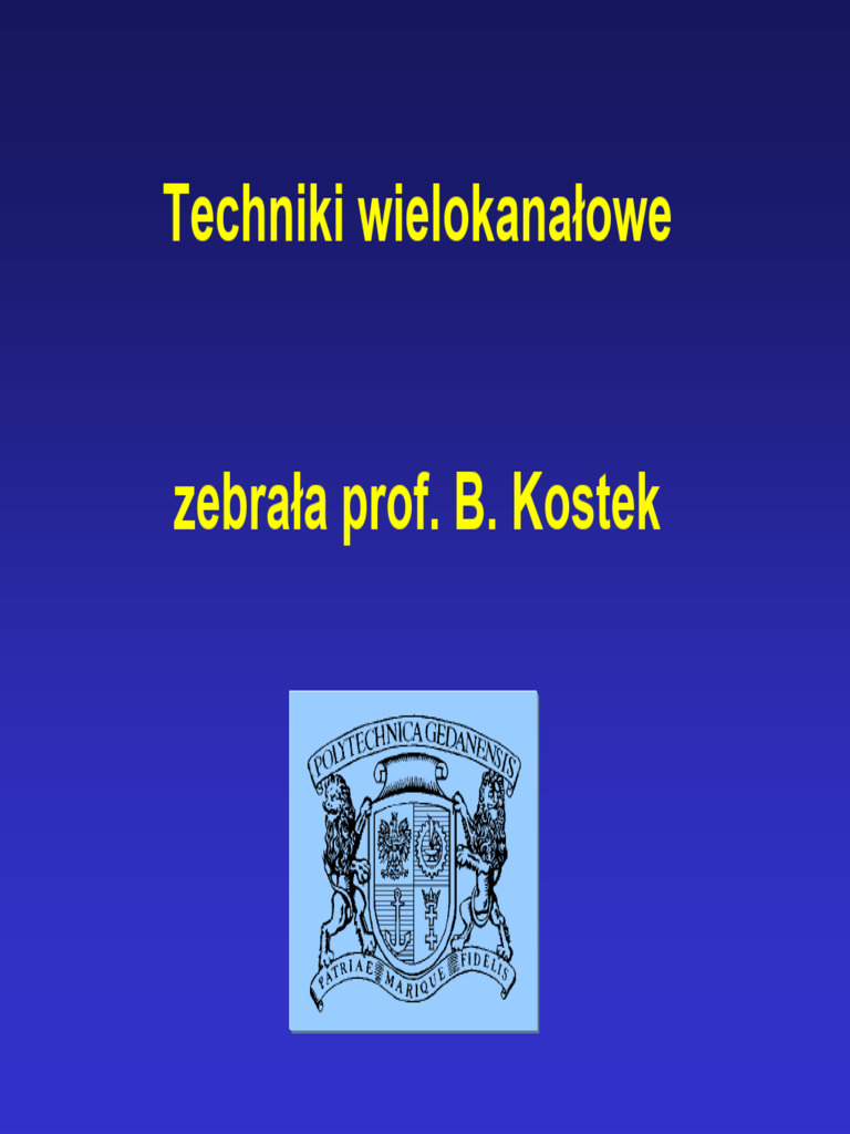 Techniki Wielokanalowe | PDF